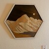 Geometric Mountain Triptych, Three Panels, Rustic Style Wall Art, Mountain Range, Lodge Decor - Etsy