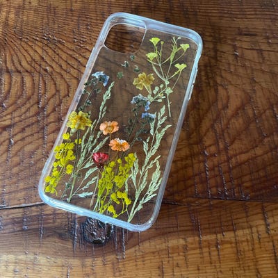 Pressed Flowers Pill Case Birth Control Pill Box Cute Pill Organize ...