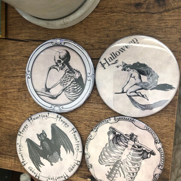 Vintage Halloween Coasters, Halloween, Goth, Drink Coasters, Coasters ...