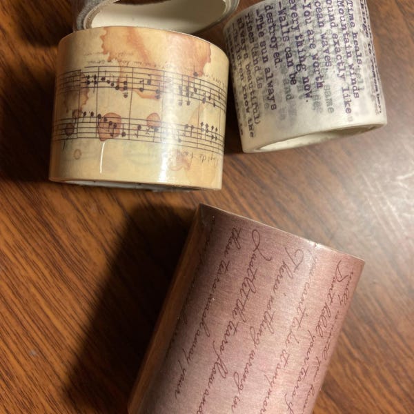 40pcs Long Stripes Vintage Style Washi Stickers Pack for Junk ...