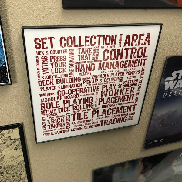 Board Game Mechanics Poster | Tabletop and Strategy Gaming Art & Decor ...