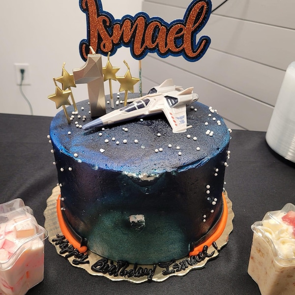 Any ONE Name Cake Topper, Birthday Cake Topper, Glitter Cake Topper ...