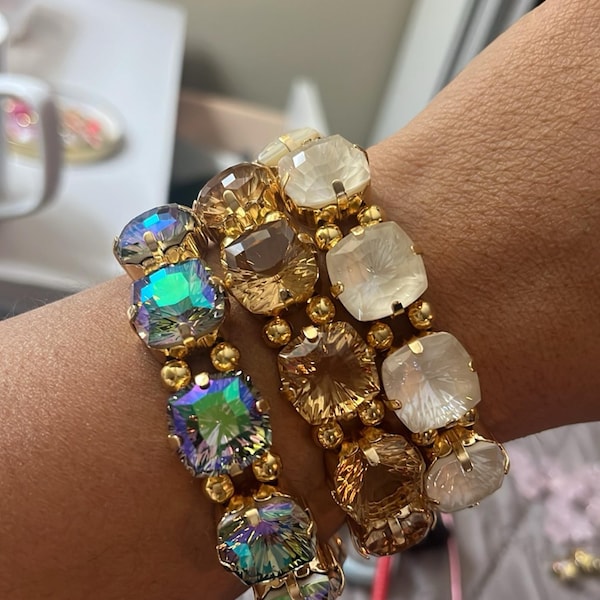 Swarovski 4470 C 8/10/12/18mm Cushion Cut Square Crystal Multicolors ...