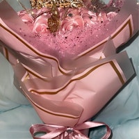 Glitter Ramo Buchon, Eternal Rose Bouquet, Handmade Fake Flowers ...