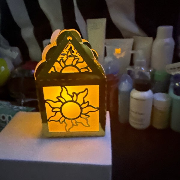 Favor Box 3D SVG Template Sun Gift Box Fairy Tales Grimm Brothers Girl ...