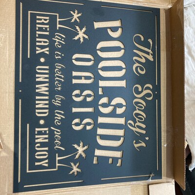 Personalized Family Pool Sign, Swimming Pool Metal Sign, Tiki Bar, Pool ...