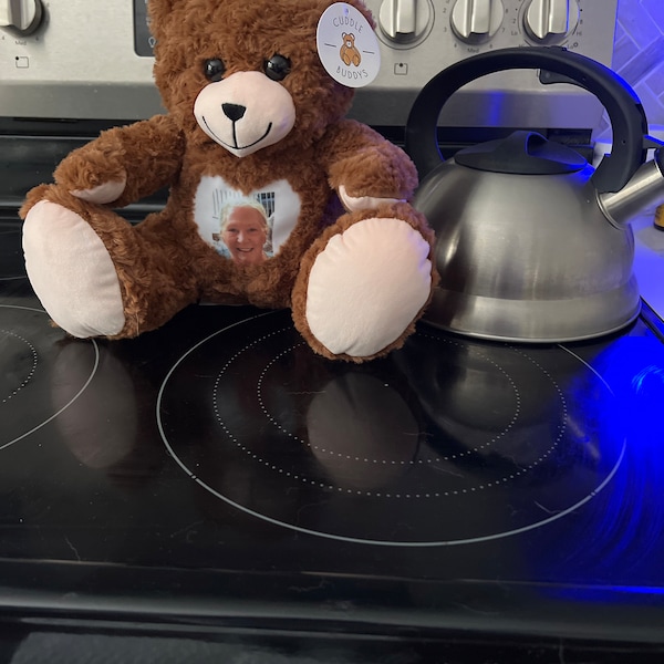White Bear With Picture & Voice | Memory Bear W/ Picture | Memory ...