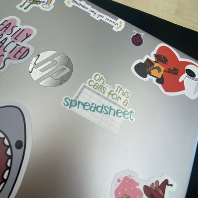 Spreadsheet Sticker for Coworker, Funny Office Sticker, Gift for ...