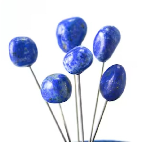 6 Mini Thread Spool Pins Wound up by Hand Vintage Look - Etsy