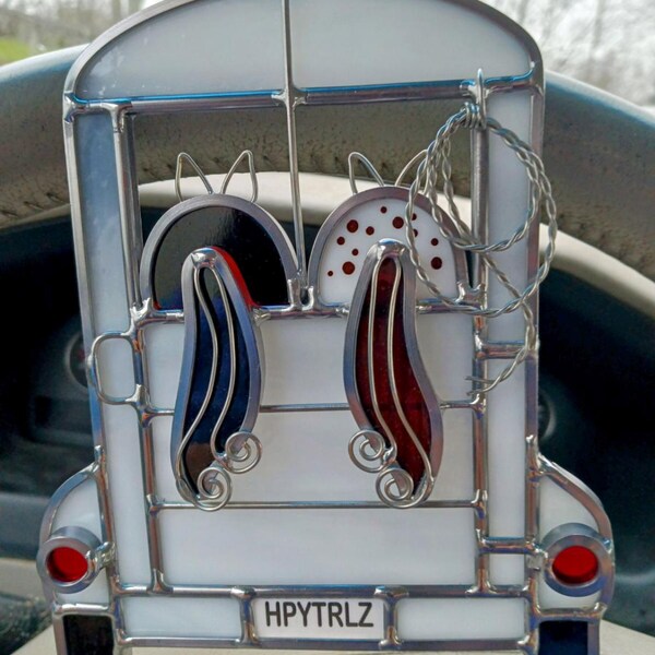 Stained Glass Cowgirl Cowboy Hat Window Hanging Suncatcher Floral ...