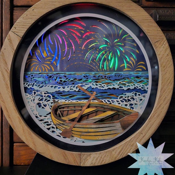 3D SVG Sunset Shadow Box, Sunset 3D Svg, Beach 3d Svg, Sea 3D Svg ...