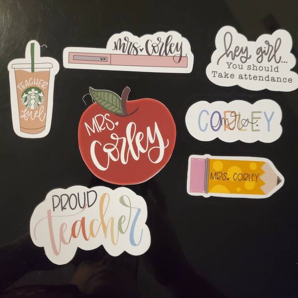 Teacher Sticker Pack, Teacher Life Sticker Pack - Etsy