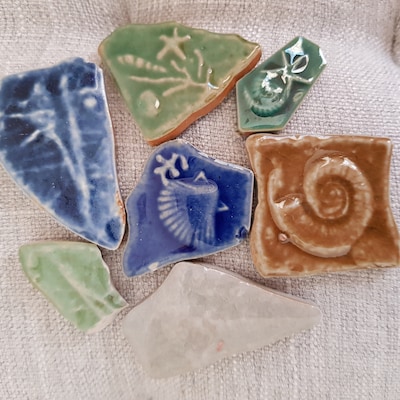 Mosaic Ceramic Tile Multiple Colours and Shapes Ceramic Pieces Diy ...