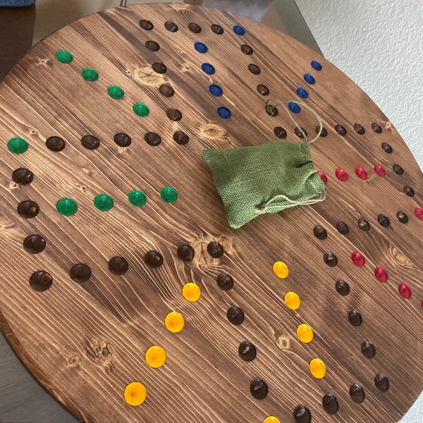 Extra Large Marble Wahoo, 4 Player Wahoo Board, 1"marble Wahoo Game ...