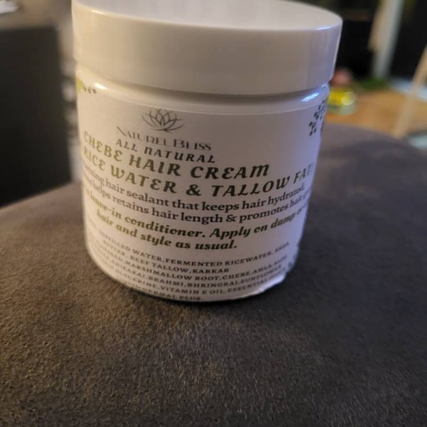 Chebe Hair Growth Cream|leave in Conditioner|with Fermented Rice Water ...