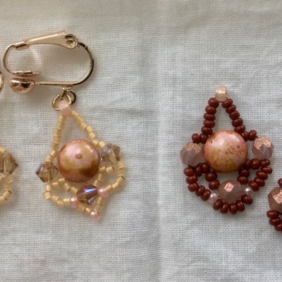 Coralee Beaded Earrings Pattern, Instant PDF, Beading Pattern Tutorial ...