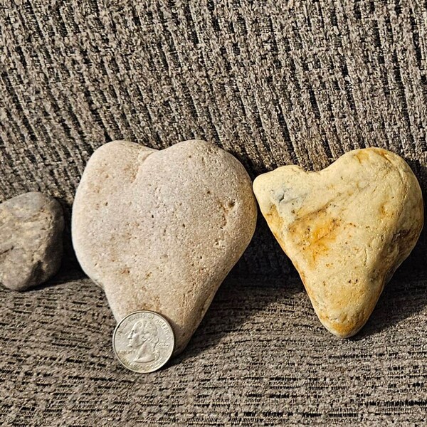 Heart Stone, 4.2 Oz., Beach Stone Heart, Heart Shaped Beach Stone ...