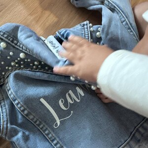 PERSONALIZED Statement Denim Bridal Jacket Custom Name - Etsy
