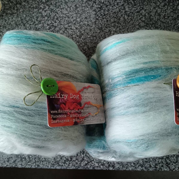 14g 0.4oz Art Wool, Mixed Wool for Wet Felting, Needle Felting, Weaving ...