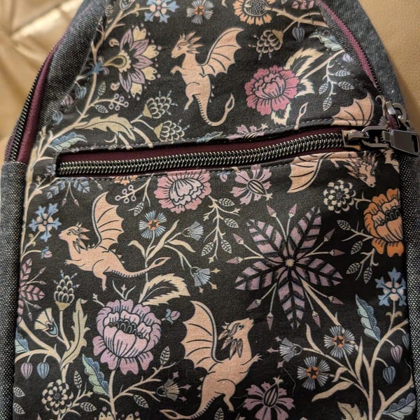 Pebble Sling Bag, Mini Sling, Highland Cow Backpack, Convertible ...