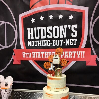 Basketball Themed Photo Booth Backdrop, Concession Stand Backdrop ...