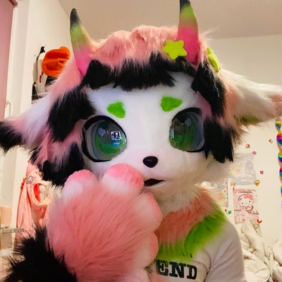Fursuit Head Only Head, Furry Cosplay, Realistic Fursuit Head, Tree ...