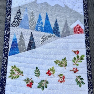 Winter Hare Mini Quilt Pdf Pattern - Etsy