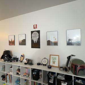 Minimalist Star Wars Inspired Prints Trilogy Series: Bespin, Coruscant ...