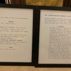 Avengers: Endgame Screenplay i Am Iron Man | Etsy