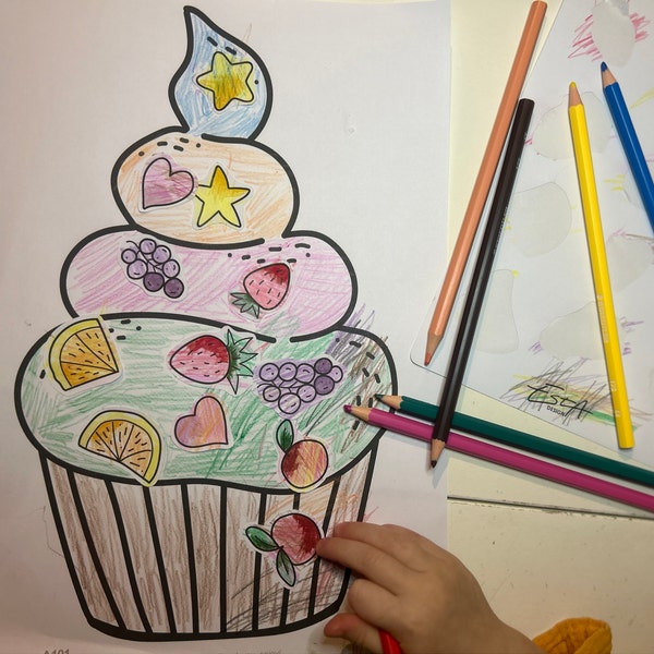 Coloring Sticker Sheet & FREE Printable Coloring Page for Kids, Nature ...