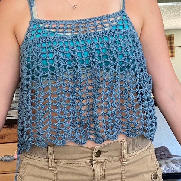 Crochet Tank Top Pattern : Us Women's XS - XXL PDF File/photo and Video ...
