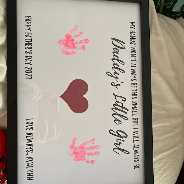 Memorial Thumbprint Art, Fingerprint Heart Keepsake, Using Fingerprints ...
