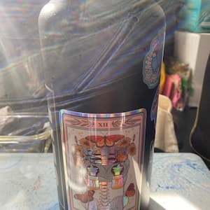 The Cheese Fries Tarot Card Holographic Sticker Fries Tarot | Etsy