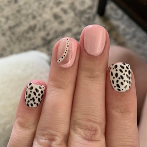 White Buffalo Check Nail Wraps 100% Nail Polish Stickers Nail - Etsy