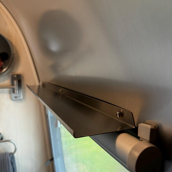 Simple Custom Shelf With Lip - Stainless Steel Finish - Etsy