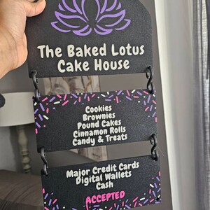 Personalized Sign for Hanging on Pop up Tents, Market Displays, Custom ...