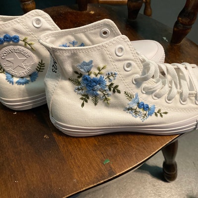 Custom Converse Chuck Taylor 1970s/embroidered Fire - Etsy