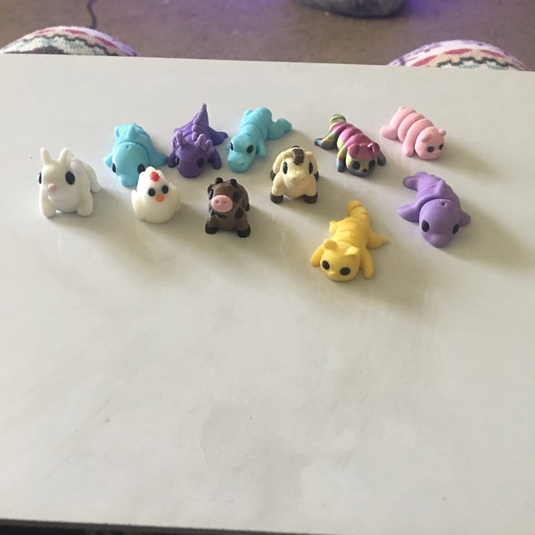 Goody Bag of Micro Animals - Assortment of Bunnies, Dolphins, Narwhal ...