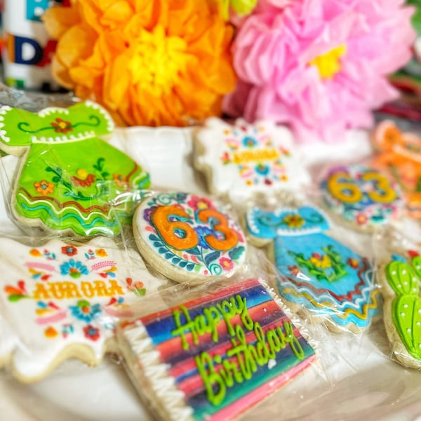 Fiesta Theme Cookies - Etsy
