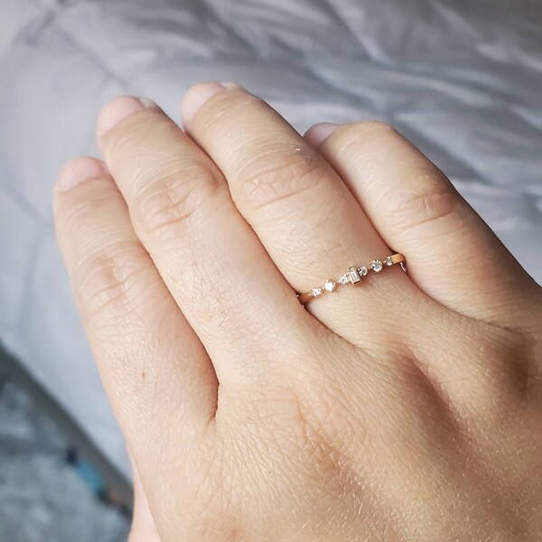 Heart Shaped Diamond Ring | Small Heart Ring | Heart Ring With Small ...