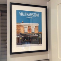 Clapham Poster Print, the Bobbin Pub, South West London, Customised ...