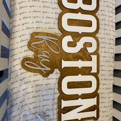 Stacked Names for Nursery, Wooden Letters, Name Sign, Nursery Letters ...