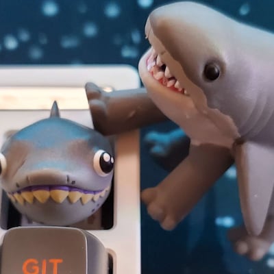 Shark Keycap, Cute Shark Keycap, Animal Keycap, Custom Keycap, Artisan ...