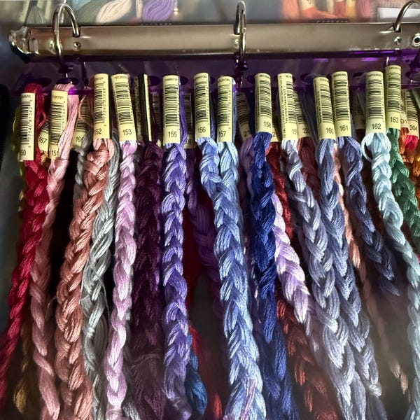 20 HOLE Hanging File Thread Organizer, 1/8" Thick Acrylic, for DMC ...