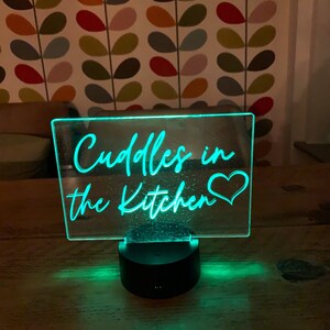 Personalised LED Name Sign. Custom Engraved Light up Name - Etsy
