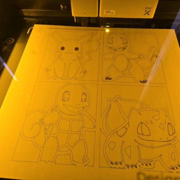 3d Layered Pokemon Svg | Pikachu, Charmander, Squirtle, Bulbasaur ...