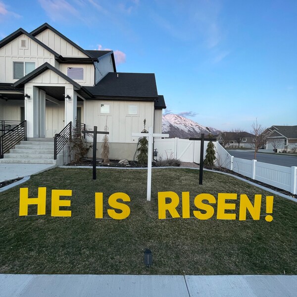 Colorful Yard Sign Letters With Yard Stakes Included | Custom Large ...