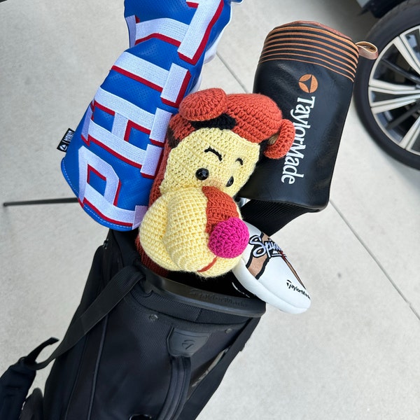 Hand Crocheted Tigger Golf Club Cover: Winnie the Pooh Fan Gift - Etsy