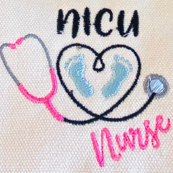 NICU Nurse - Machine Embroidery Design, Neonatal Nurse Embroidery, RN ...