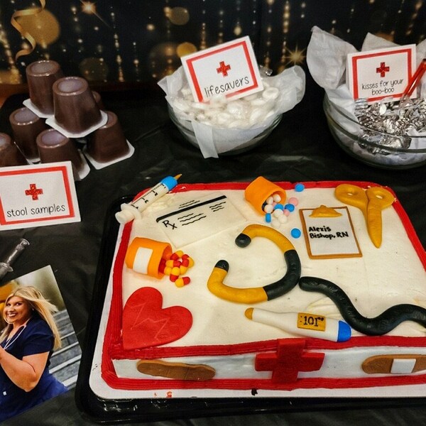 Fondant Nurse Doctor Cake Toppers - Graduation Cake Toppers - Medical ...